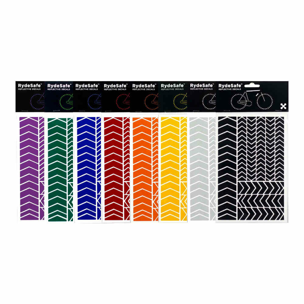 RydeSafe Reflective Bike Decals - Chevron Kits Large, 12,90